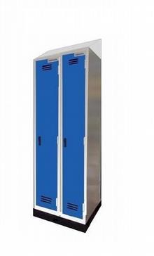 Lockers - Steel locker-plinth slanted