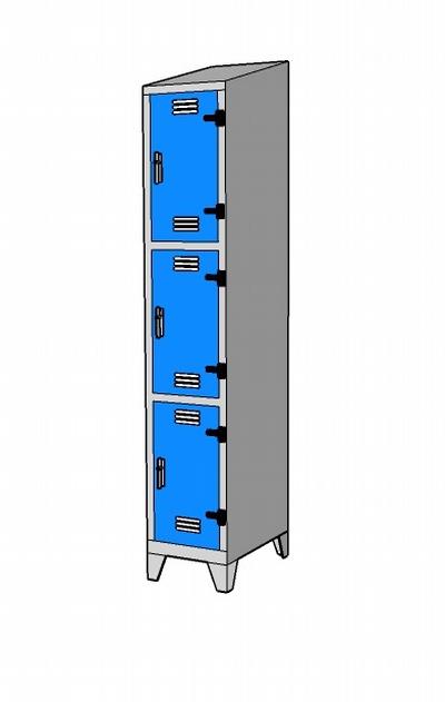 Metal Locker 25-slanted - Lockers for sale