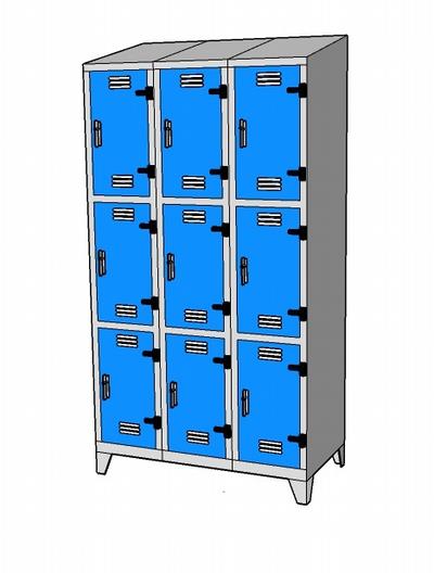 Metal Locker 27-slanted - Lockers for sale