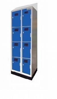 Lockers - Steel locker-plinth slanted